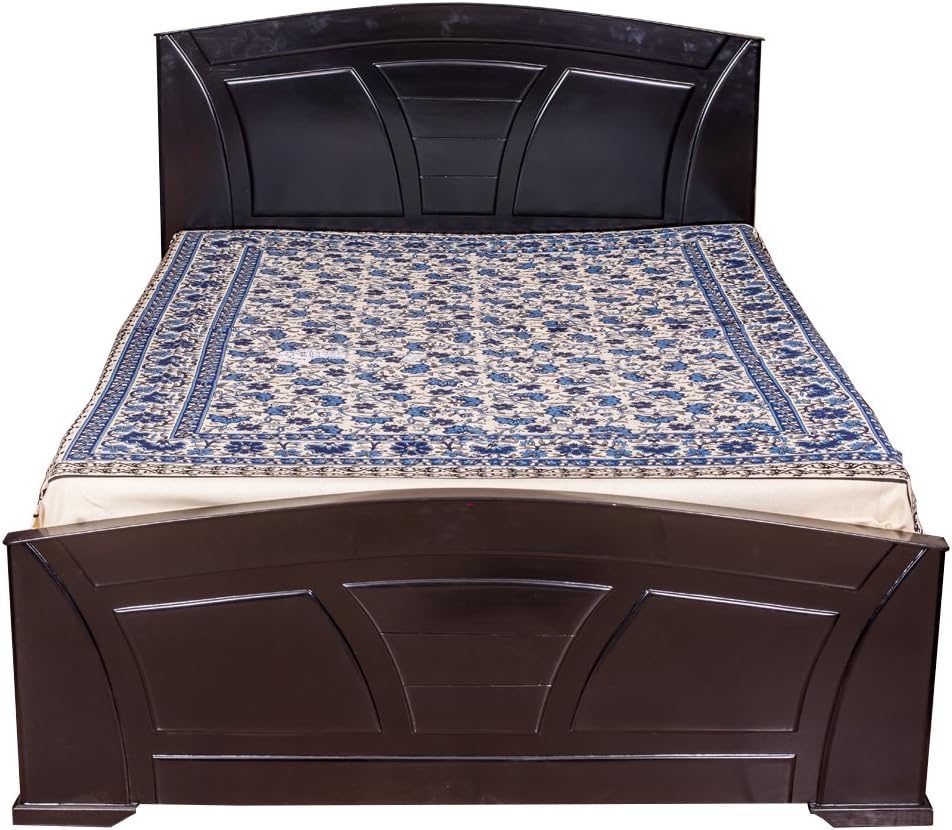 Wood Worx 4 ft x 6 ft Wooden Bed Zuari : Amazon.in: Home & Kitchen