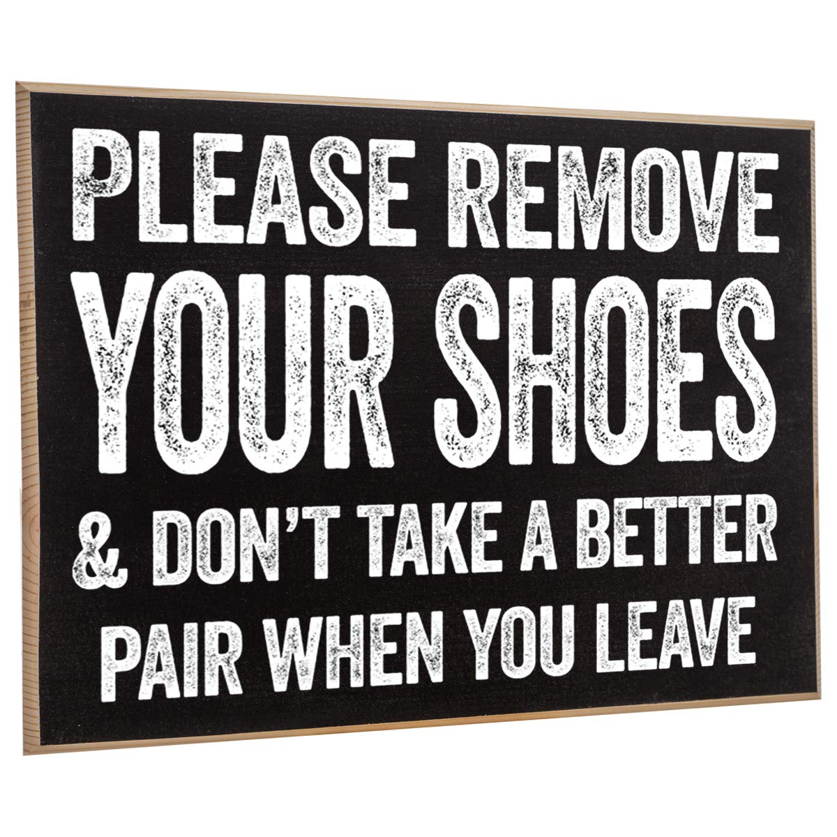 Amazon.com: Please Remove Your Shoes - Rustic Wooden Sign Decor ...