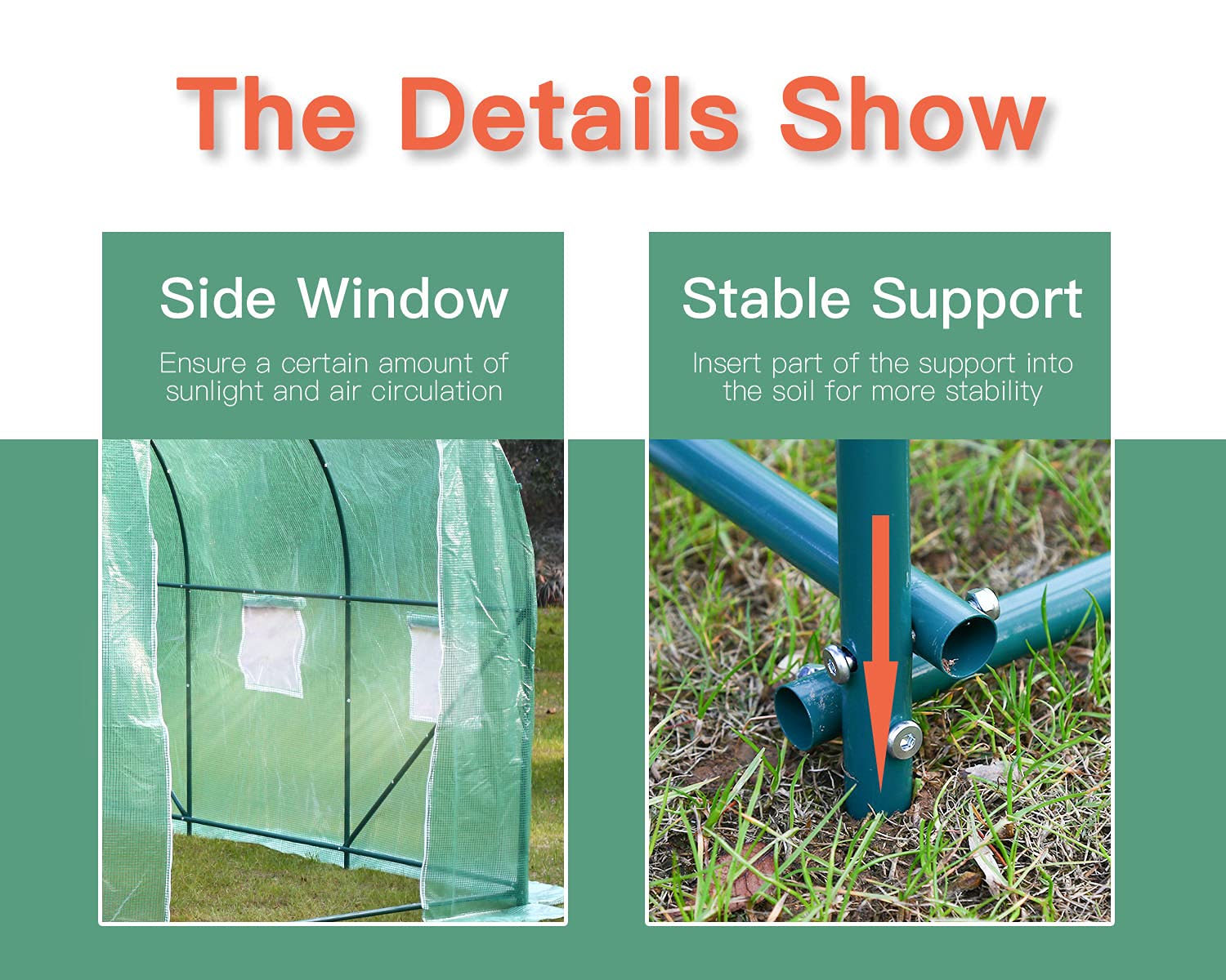 Snapklik.com : Greenhouse 10xW7xH7 Walk-in Greenhouses For Outdoors ...