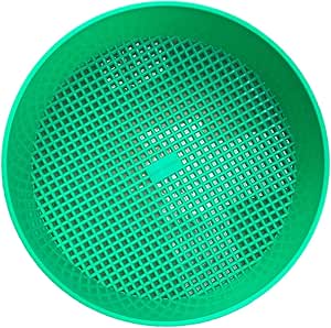 Amazon.com : Garden Sieve Soil Sifting Pan Green Sowing Tools Dispenser ...