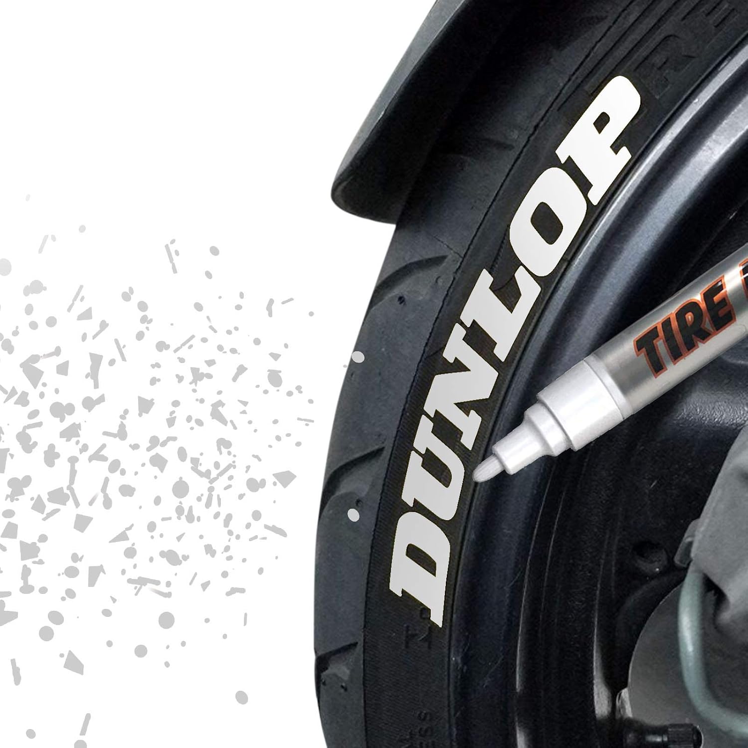 Amazon.com: MC MOTOPARTS Permanent Color Tire Pen Marker Lettering ...