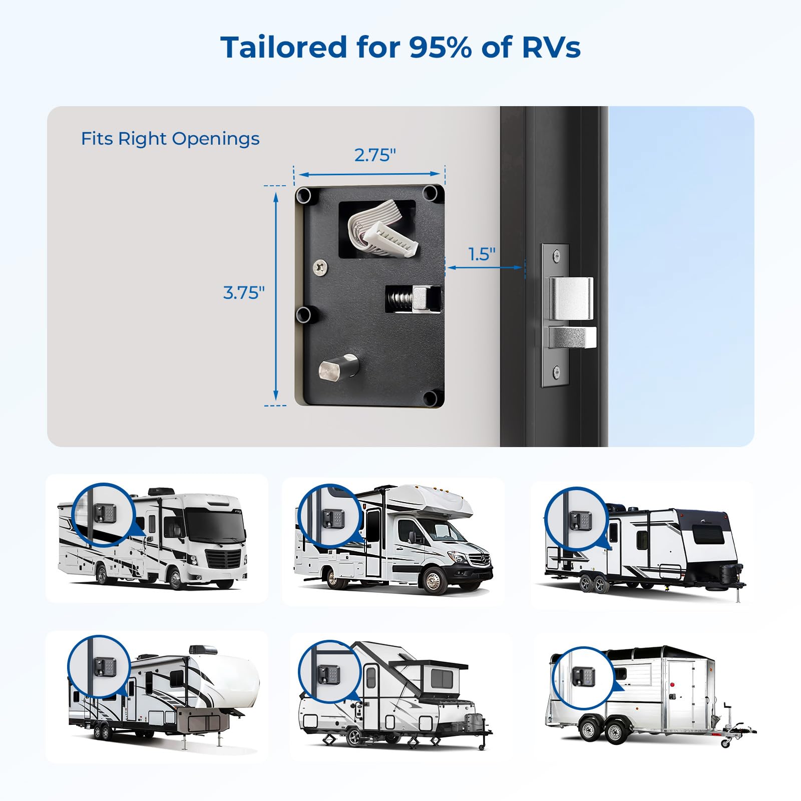 ONNAIS RV Door Lock Replaceme...B0CBP7LD9D | Encarguelo.com