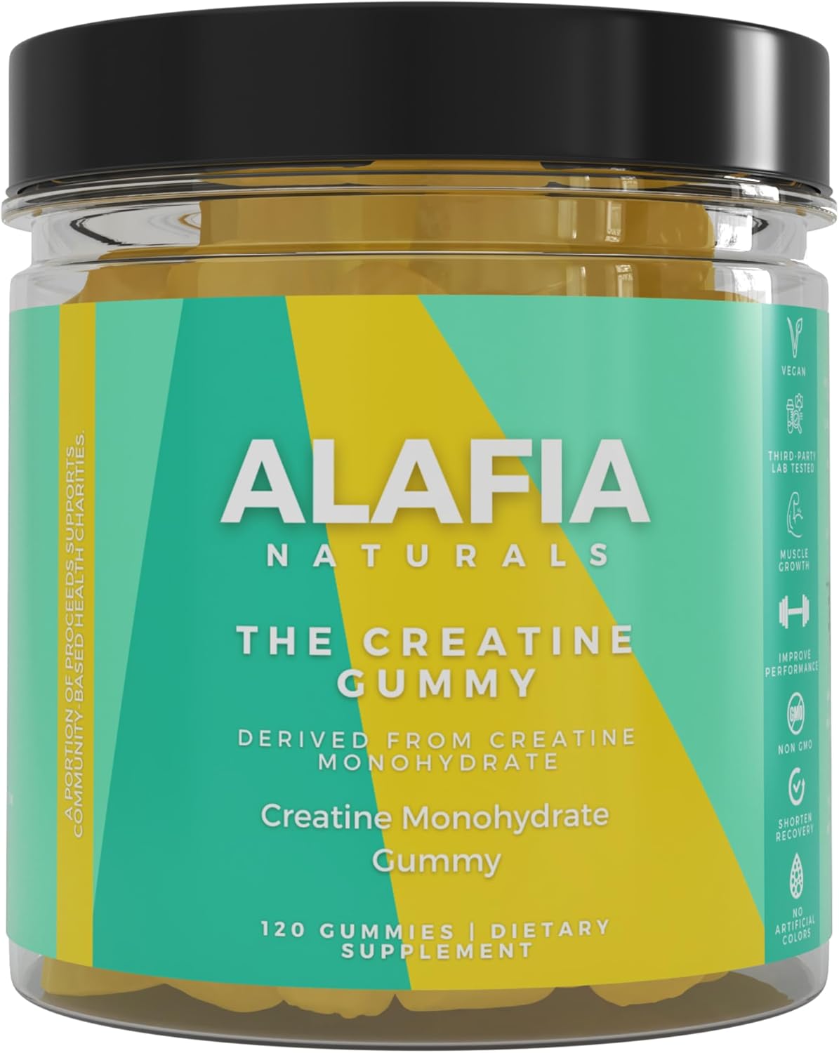 Amazon.com: Alafia Naturals The Creatine Gummy - Creatine Monohydrate Gummies for Men & Women ...
