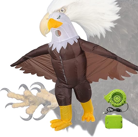 Amazon.com: Mascot Inflatable Eagle Costume adult, Patriotic Party ...