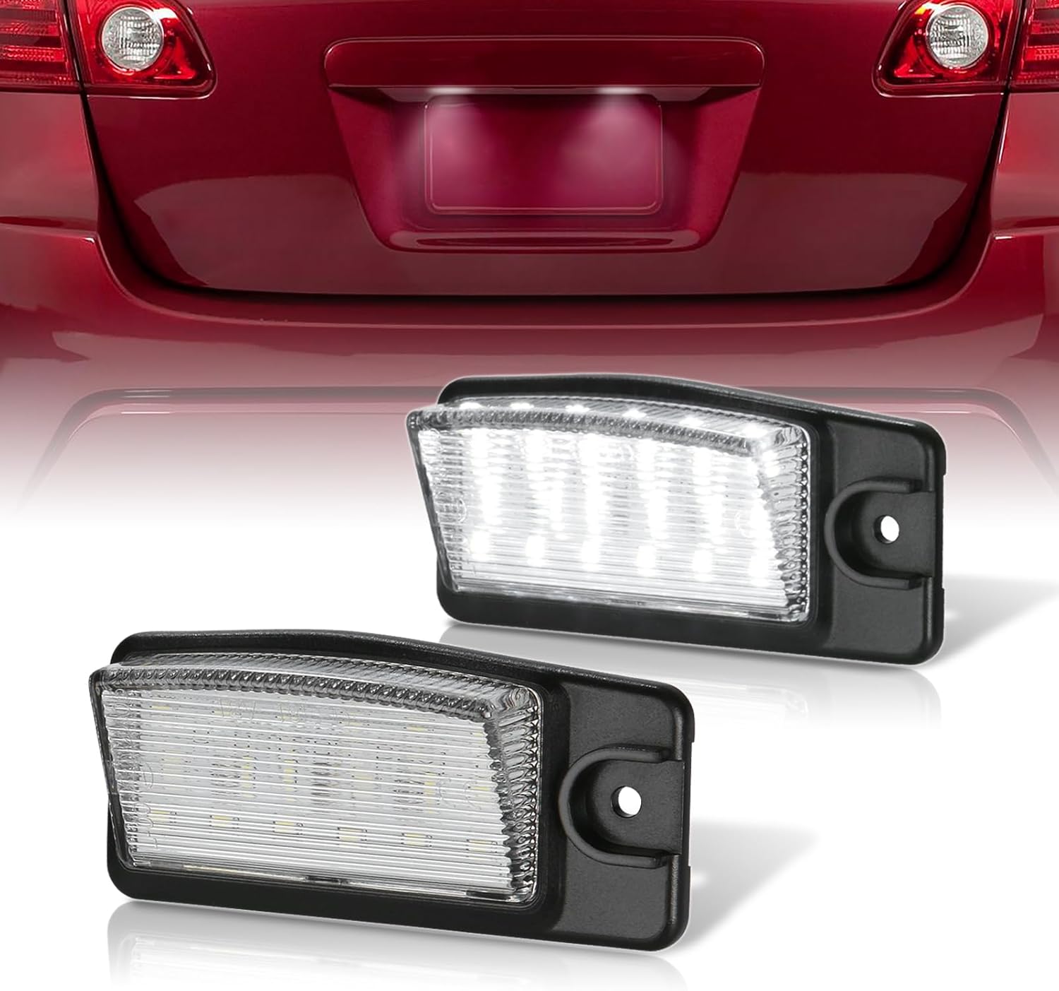 Amazon.com: AJP Distributors White SMD LED Rear Bumper License Plate ...