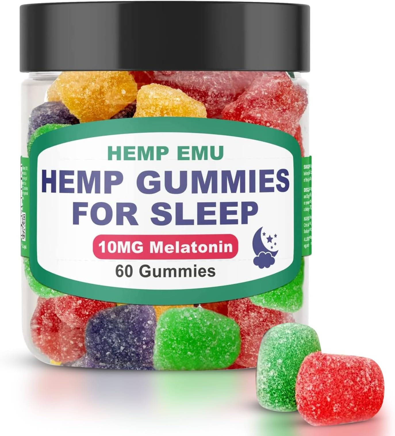 Amazon.com: Hemp Emu Hemp Gummies for Sleep - Fall Asleep Faster, Stay ...