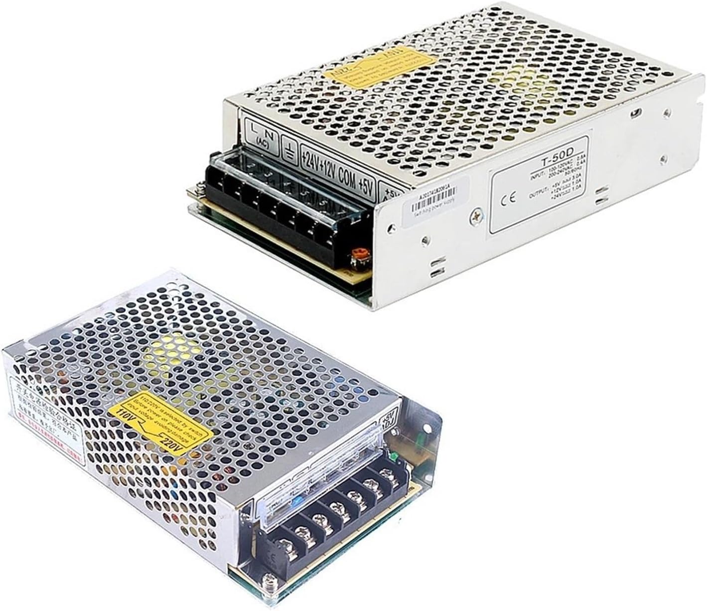 Amazon.com: Triple Output Power Supply 50w 5V 7A, 12V 1A, 5V 1A Power ...