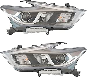 Amazon.com: Driver & Passenger Side Headlight Assembly Set Headlights ...