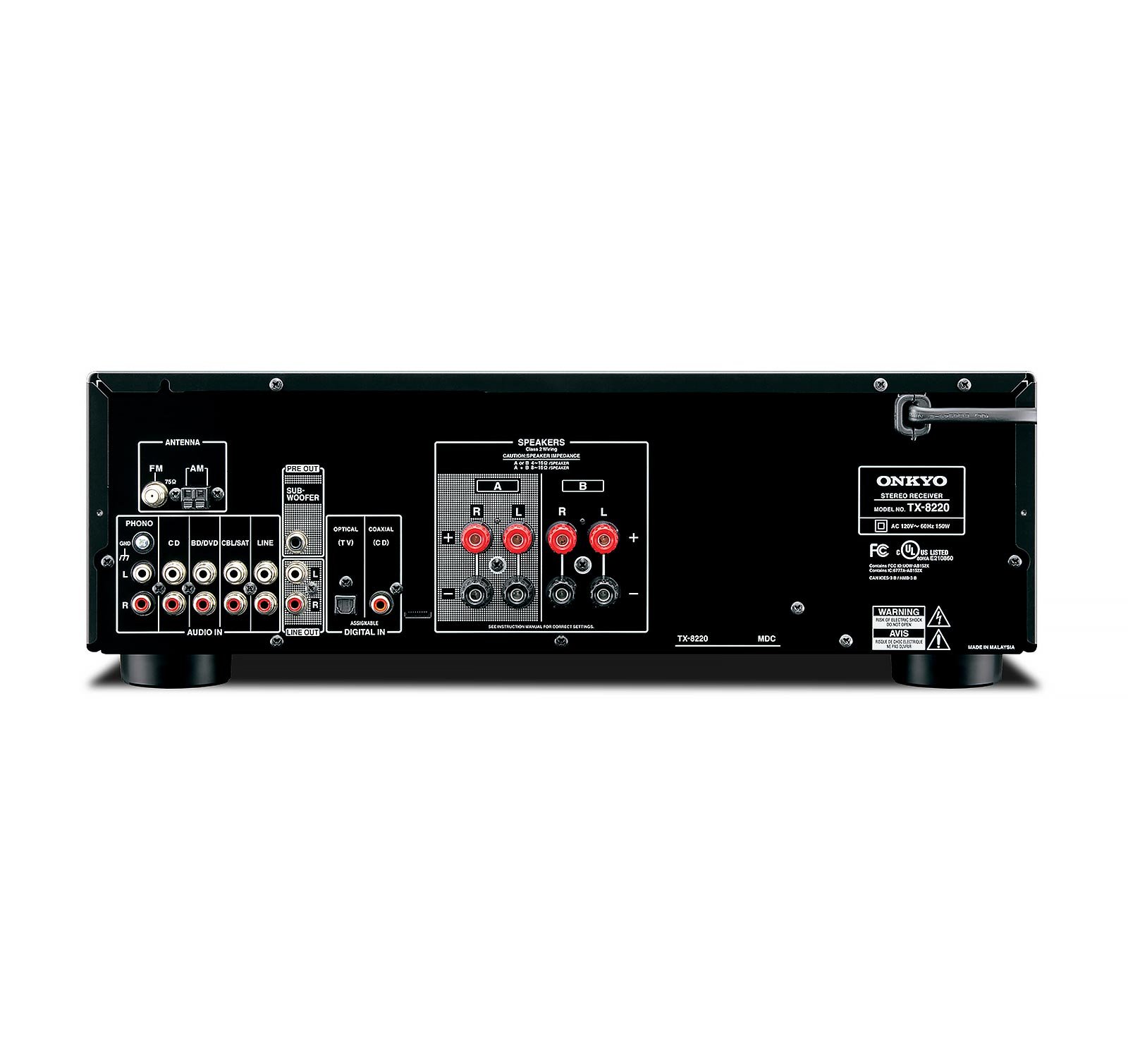 Buy Onkyo TX-8220 2-Channel Home Audio/Video Stereo Receiver Bundle with Klipsch RP-600M ...