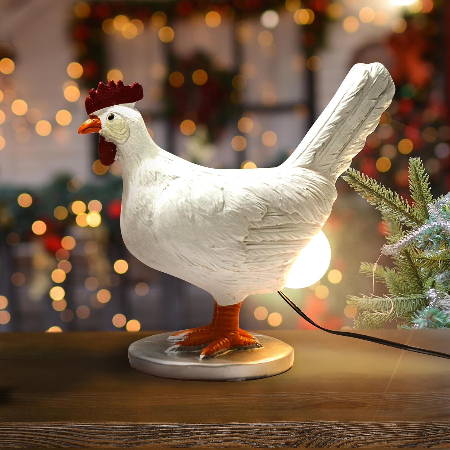 Kopesmsy Chicken Egg Lamp,3D Hen Laying Egg Lamp, Table Lamp,Desk Lamp ...