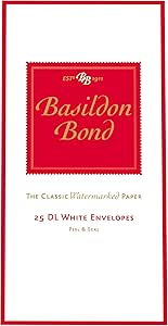 Basildon Bond 25 DL White Envelopes : Amazon.co.uk: Stationery & Office ...