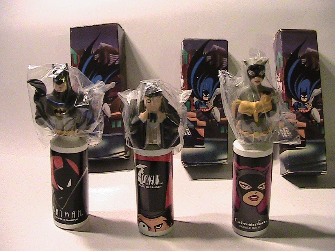 Amazon.com: 1993 Batman The Animated Series Bath Set - Batman shampoo ...