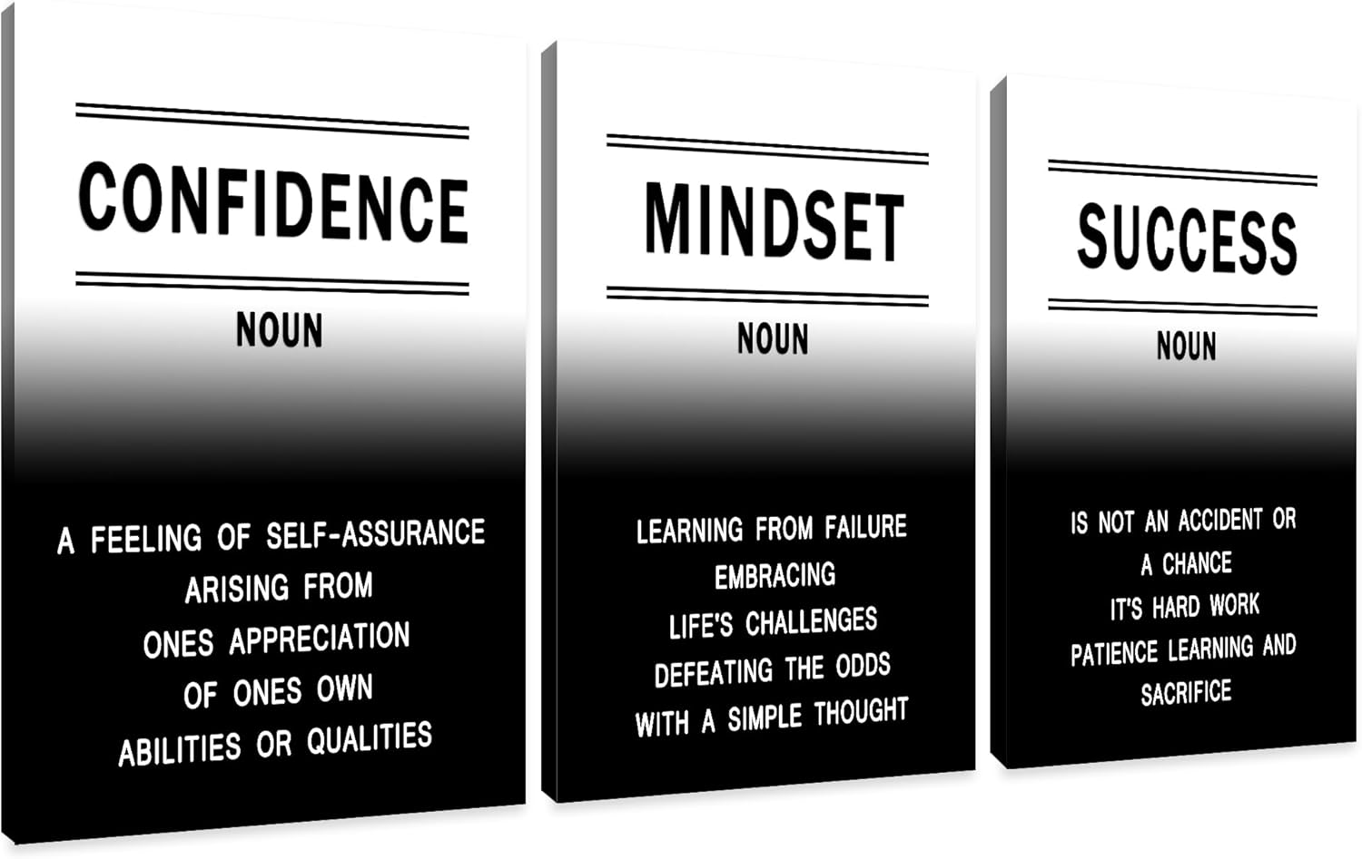 Amazon.com: Motivational Quotes Canvas Wall Art Inspirational Success ...