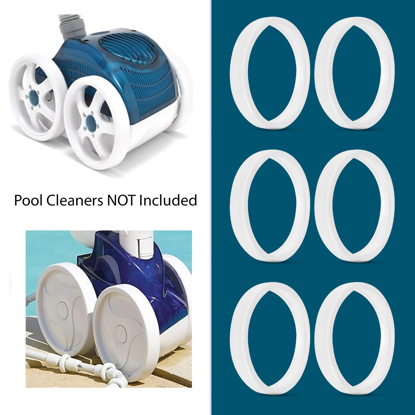 Snapklik.com : (6-Pack) The Exact Pool Cleaner Tire Replacement ...