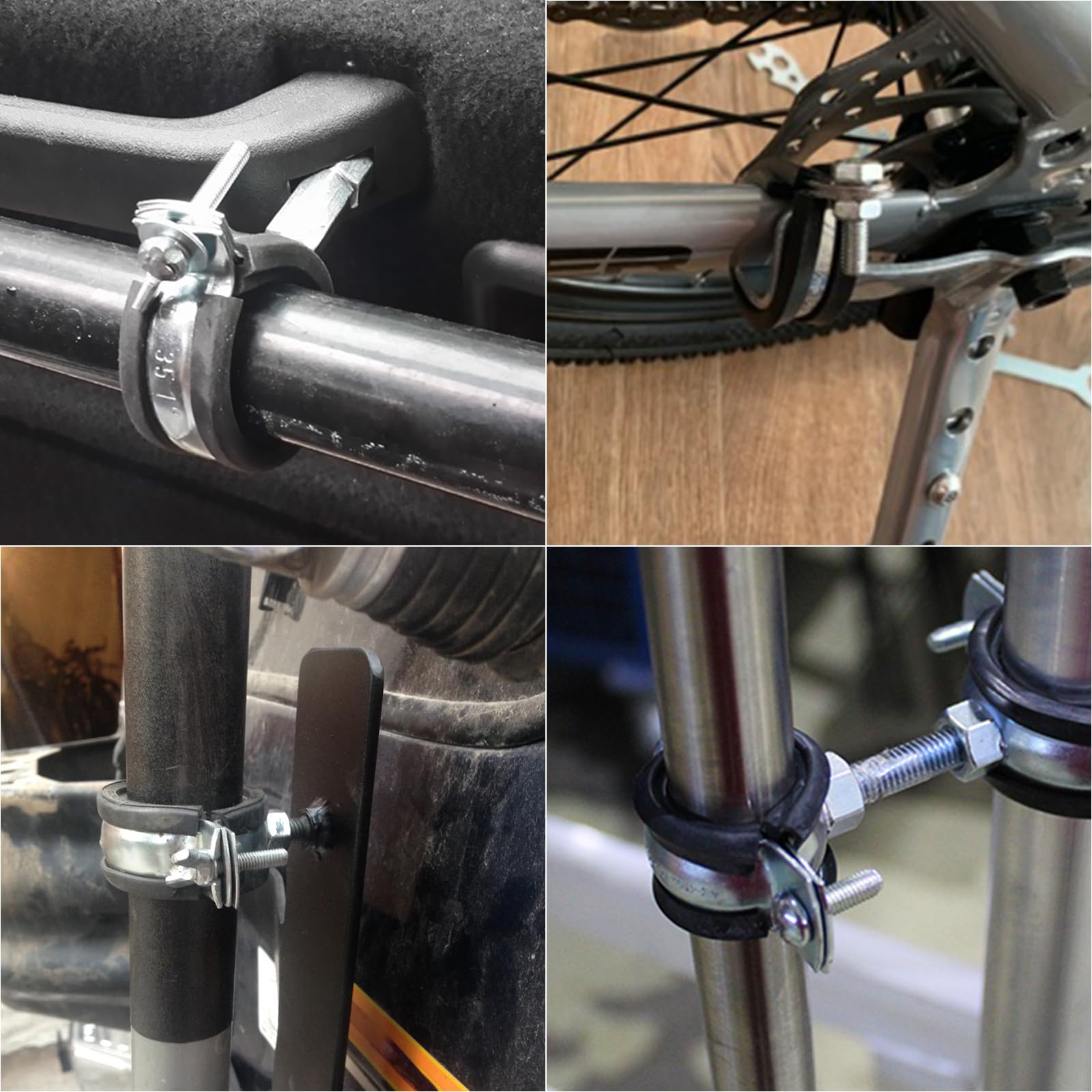 Snapklik.com : 25pcs 1/2 Inch Cable Clamps With, 304 Stainless Steel ...