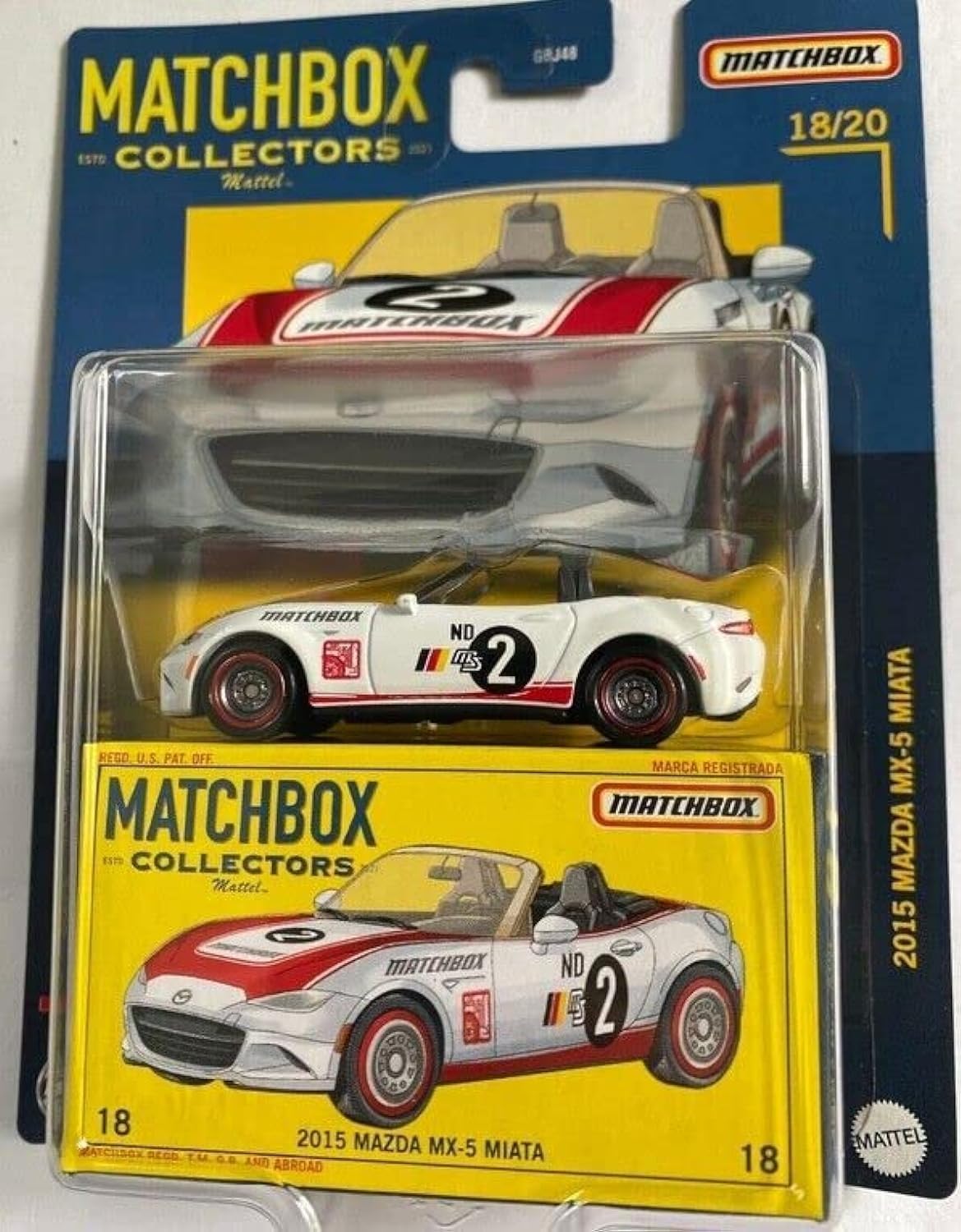Matchbox Collectors 18/20 2015 Mazda MX-5 Miata (1:64 Scale) : Amazon ...