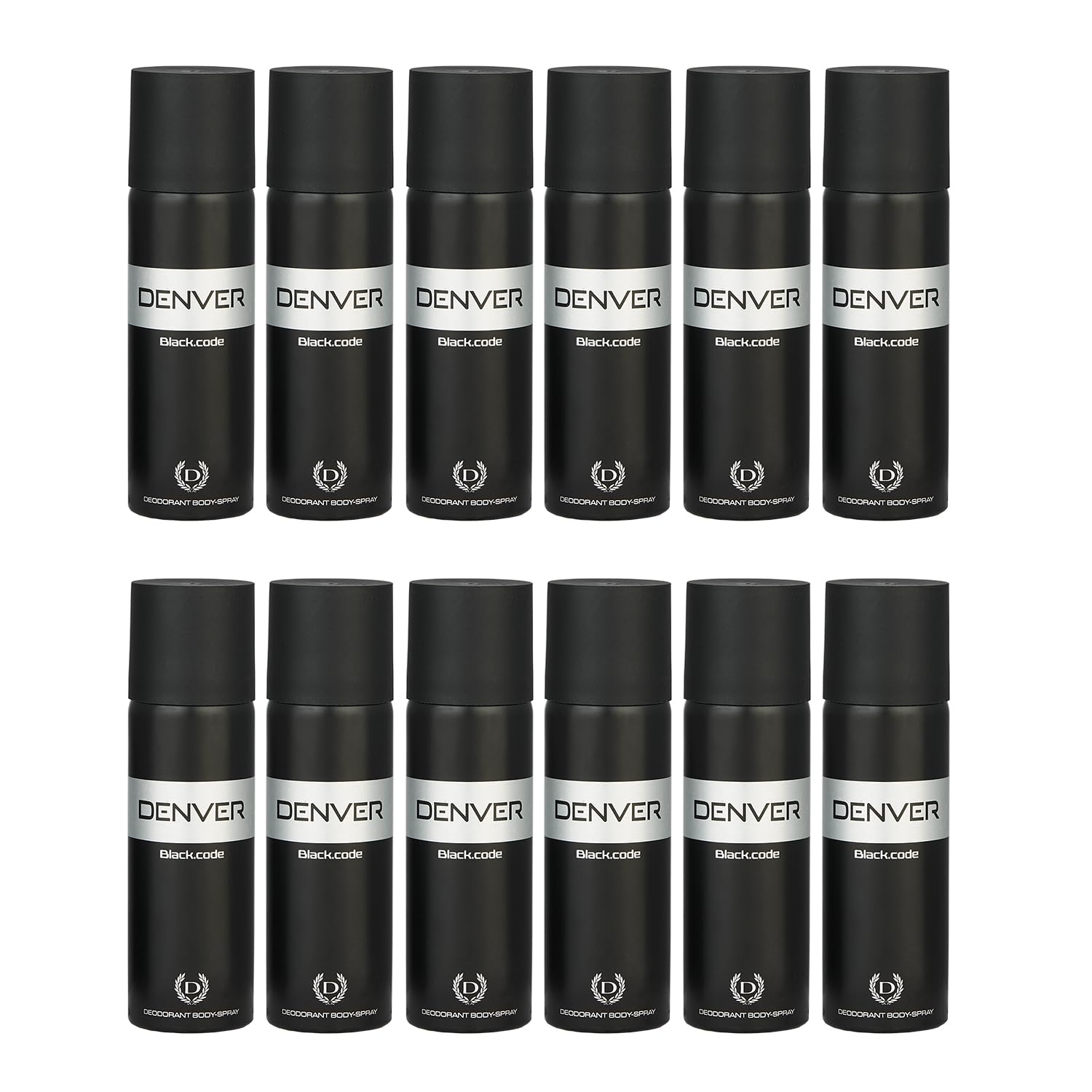 Buy DENVER Black Code Nano Deodorant - 50ML Each(Pack of 12) | Long ...
