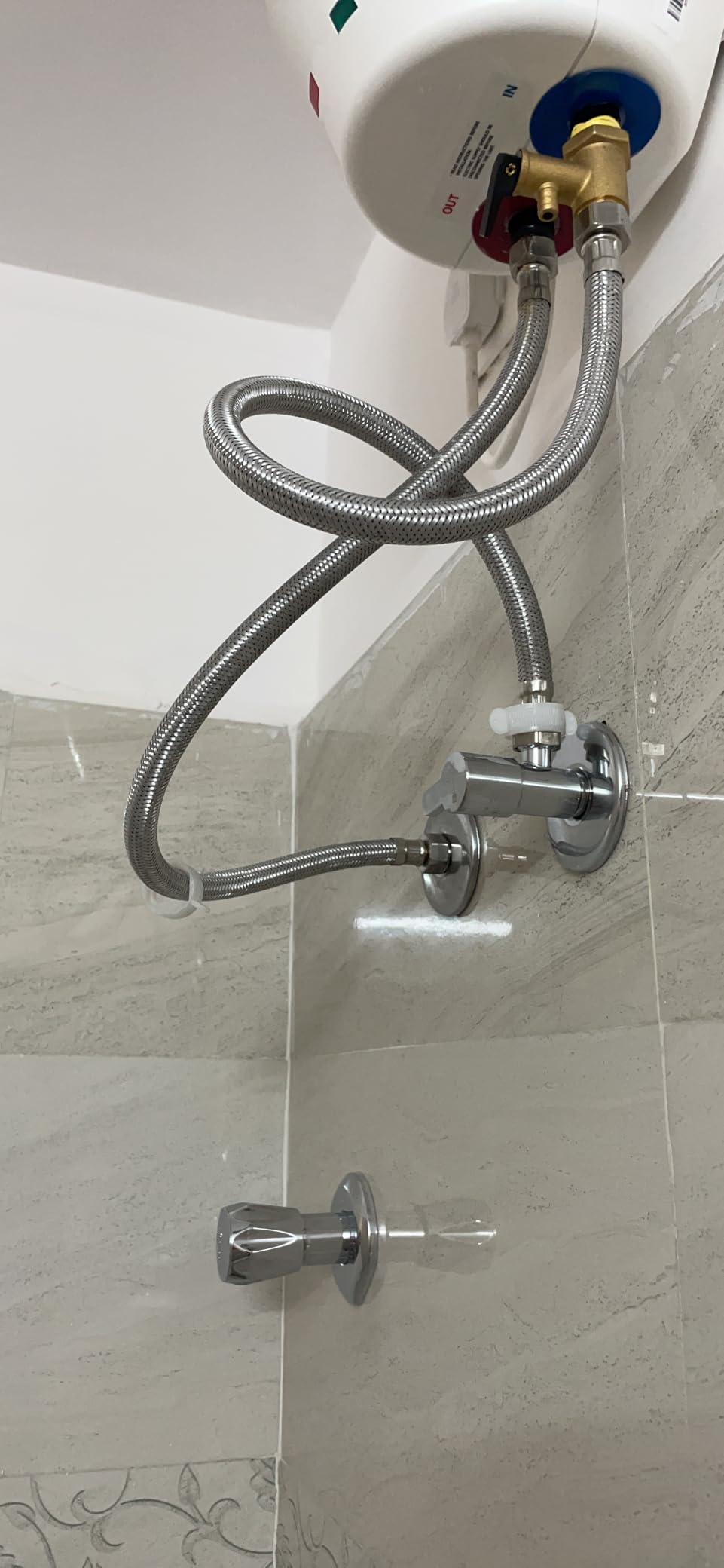 Stainless Steel SS Braided Flexible Hot & Cold Water Connection Hoses ...