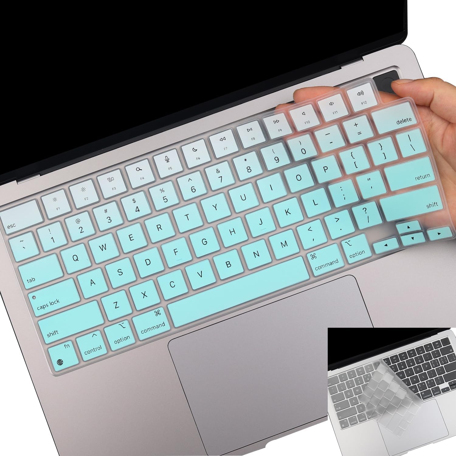 Amazon.com: 2 Pack Keyboard Cover Skin for 2026-2023 MacBook Air 13" 15 ...