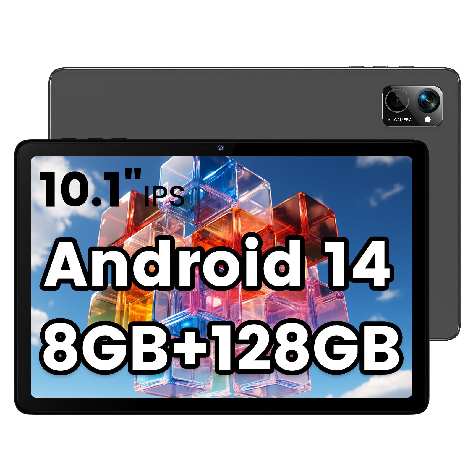 Amazon.com : Android 14 Tablets 10 inch, 8GB RAM+128GB ROM, 5G+2.4G Wi ...