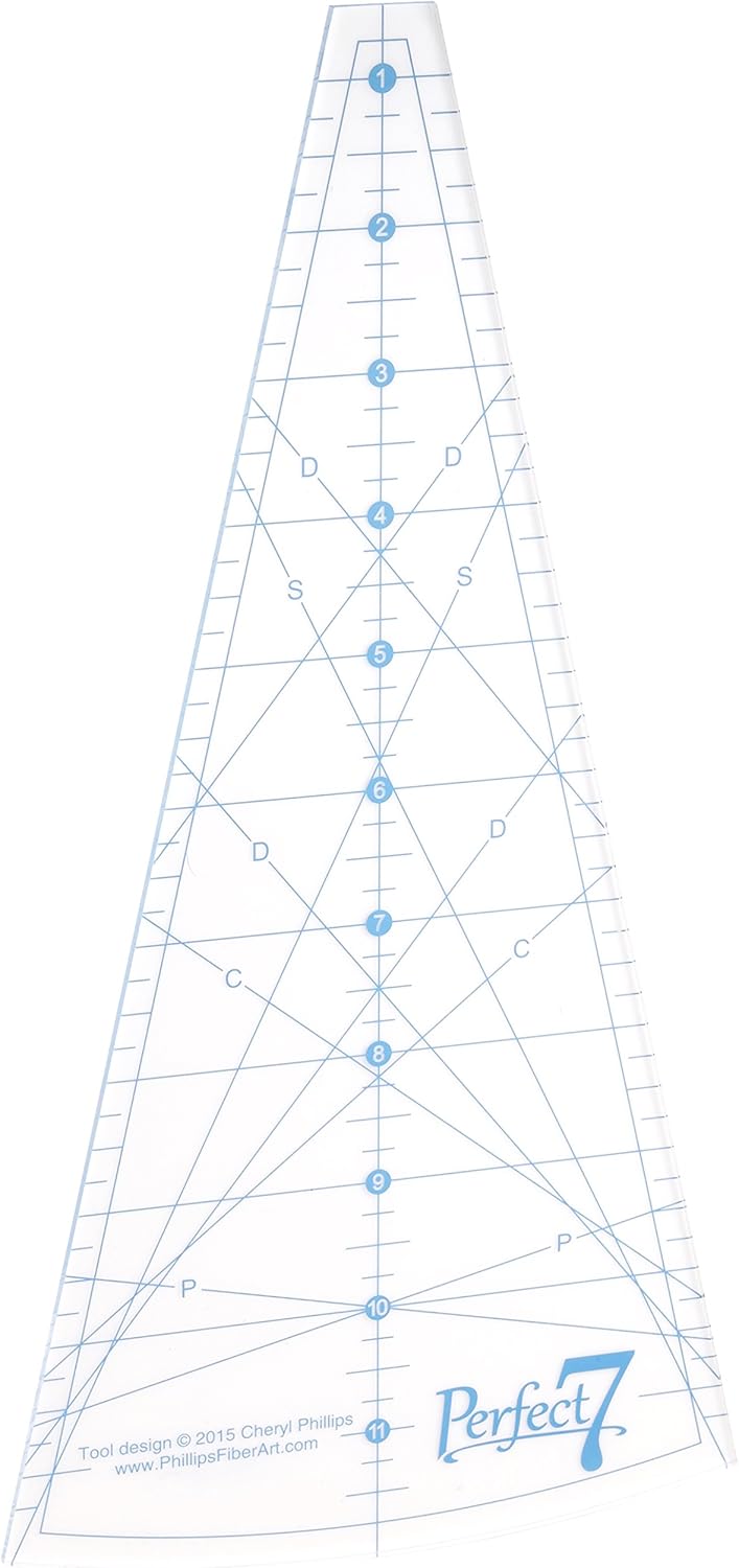 Amazon.com: Phillips Fiber Art Ruler Perfect 7