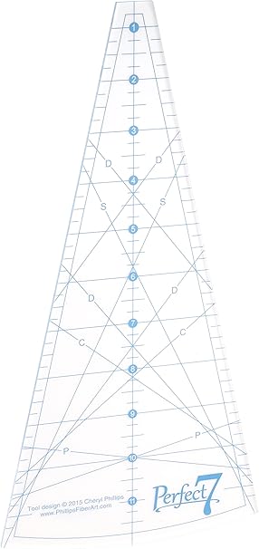 Amazon.com: Phillips Fiber Art Ruler Perfect 7