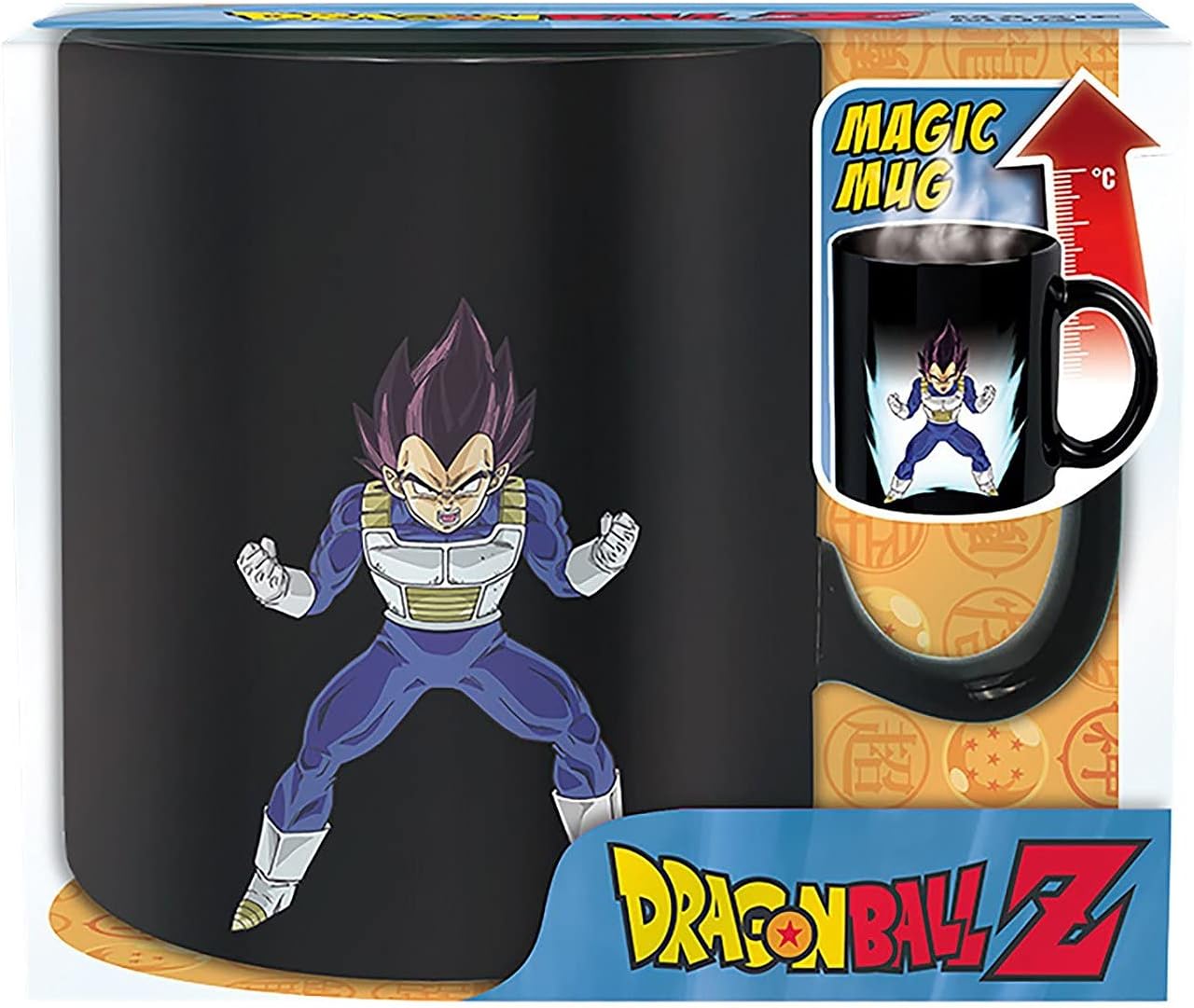 Amazon.com: ABYstyle - DRAGON BALL - Mug 3D - Heat Change - VEGETA ...