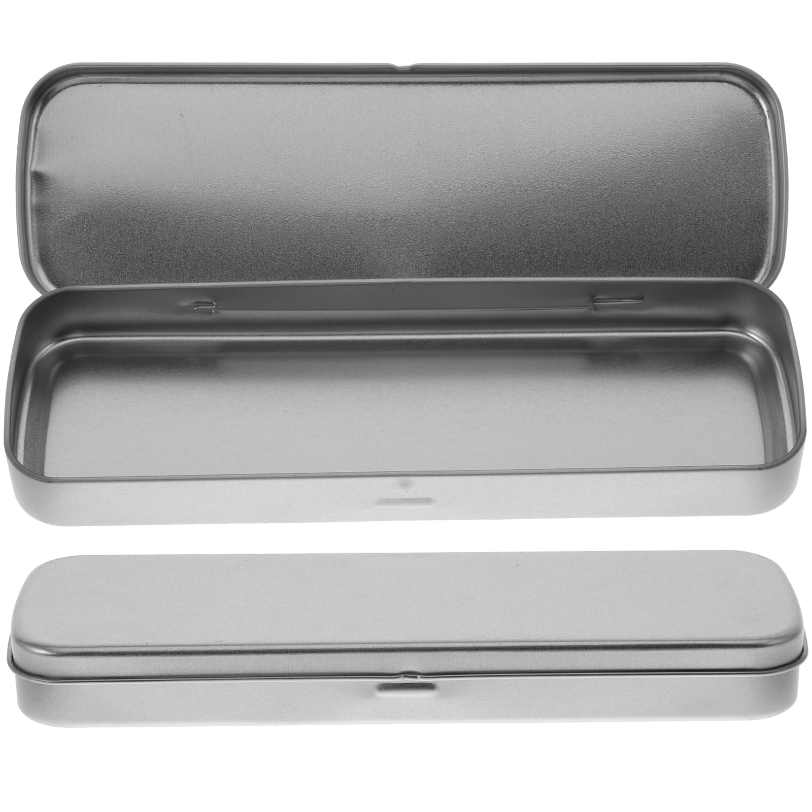 Amazon.com: Metal Container with Lid 2pcs Boxes Metal Pencil Case Pen ...