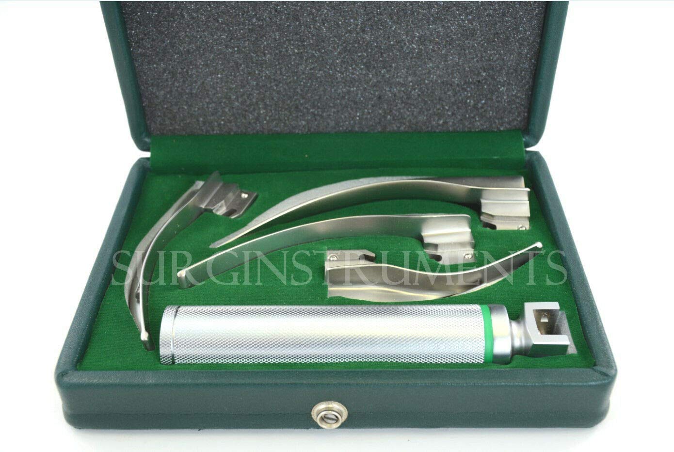 Buy Airway Intubation Kit - 4 Curved Blades 1 Handle with Green Cool ...