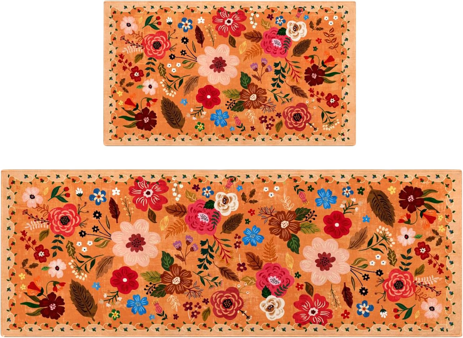 Amazon.com: puwbnhj Kitchen Rugs and Mats Non Skid Washable Set of 2 ...