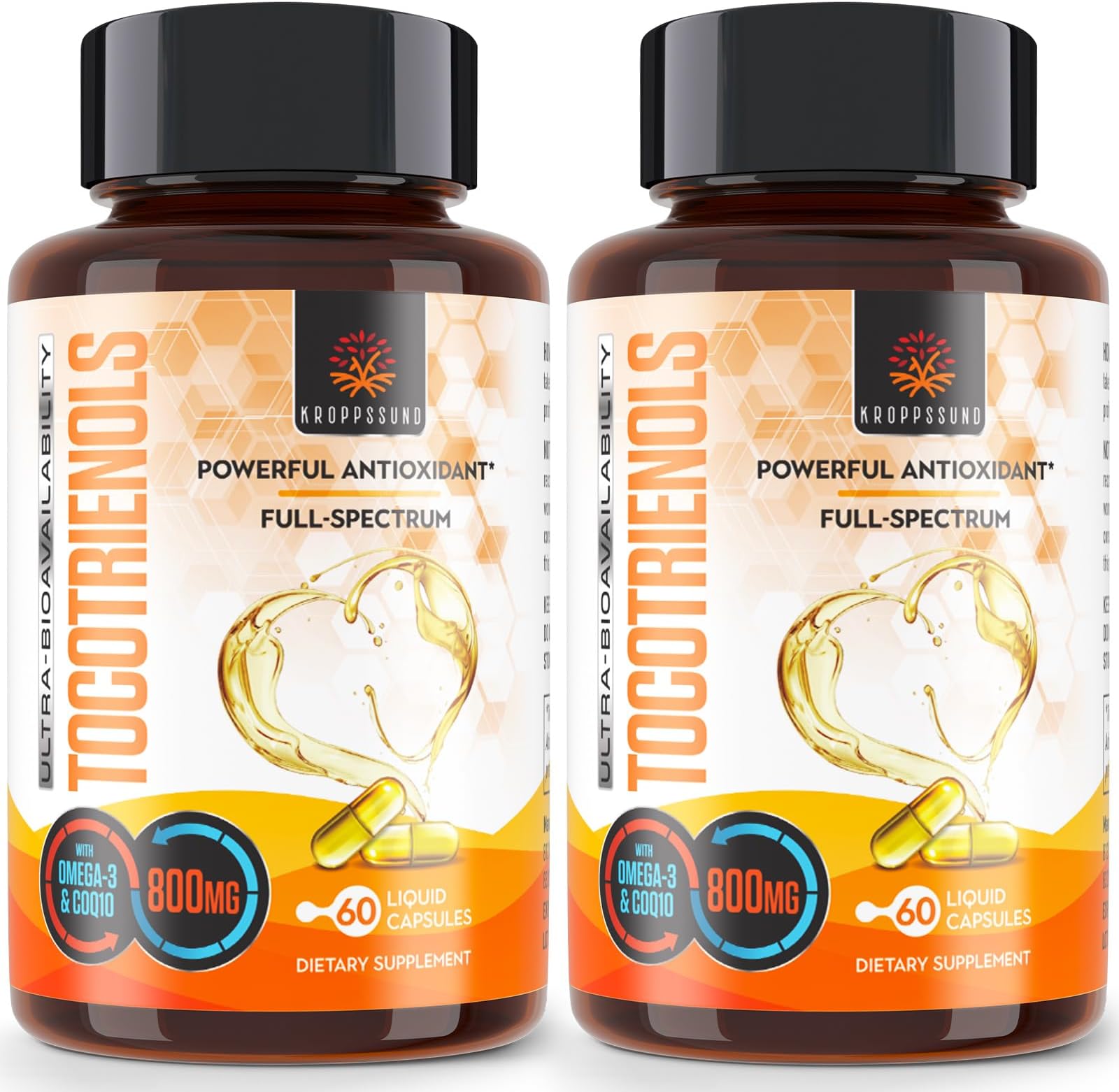 Amazon.com: Kroppssund Tocotrienols 800mg Supplement | Rich in Vitamin ...