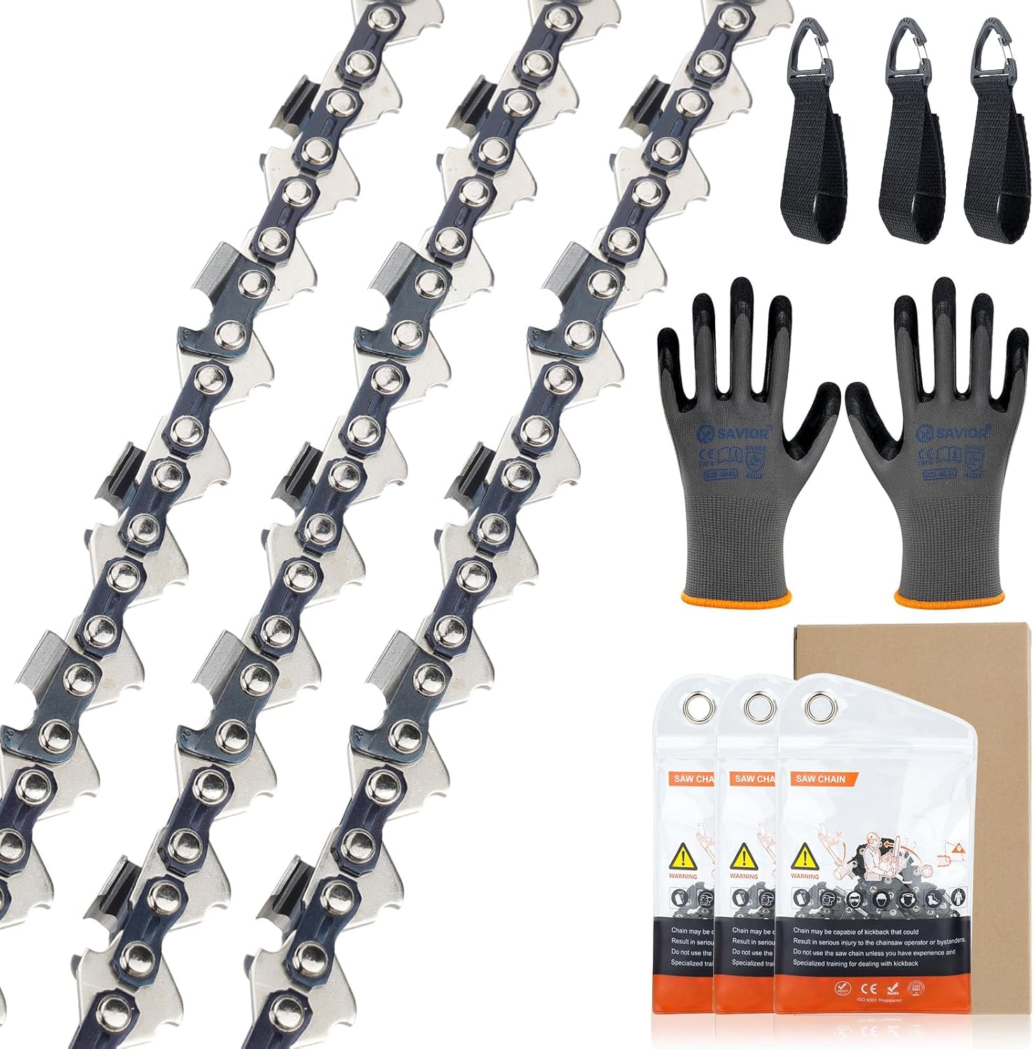 Amazon.com: Savior 18 Inch Chainsaw Chain .325" Pitch, 063" Gauge, 68 ...