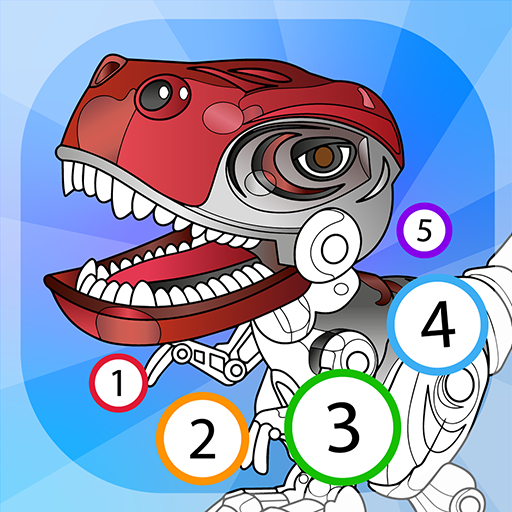 Dino Robots Color by Numbers - App on Amazon Appstore