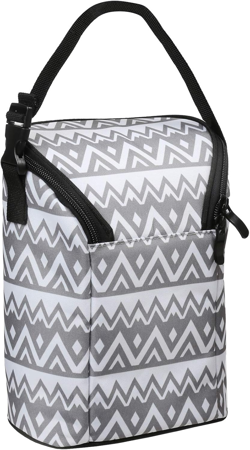 Amazon.com: Baby Double Bottle Cooler Insulated Bag Keeps Baby Bottles ...