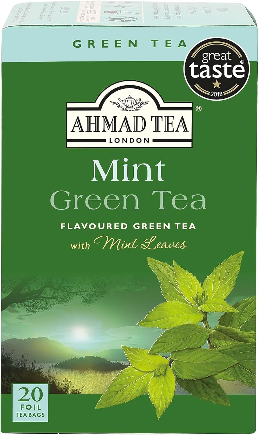 Ahmad Tea Mint Mystique Green Tea - 20 Teabags : Amazon.co.uk: Grocery