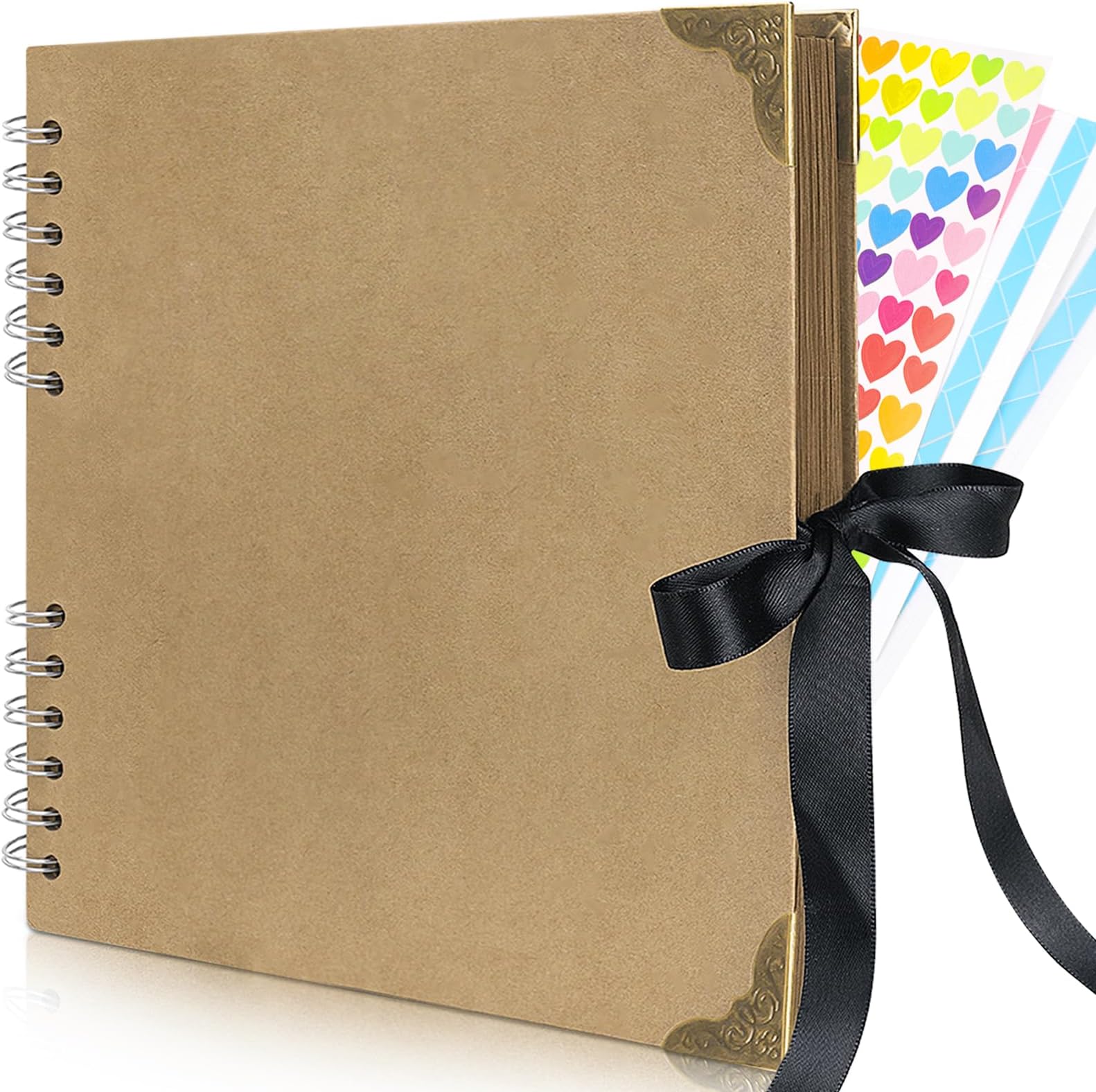 Amazon.com: Paper Junkie 12x12 Album for Scrapbooking Hardcover, Kraft ...