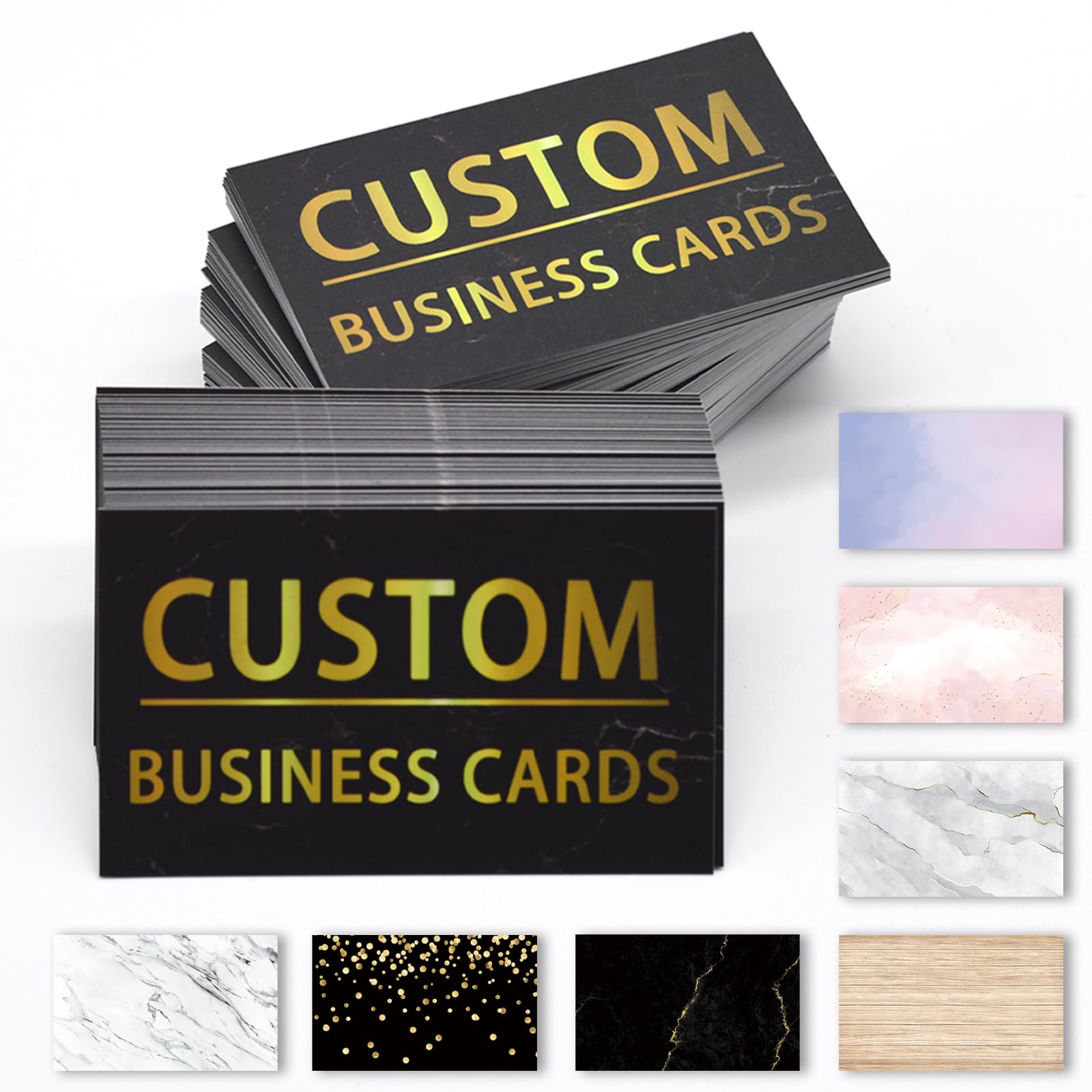 Amazon.com : Custom Business Cards Customizable with Logo Photo Picture ...