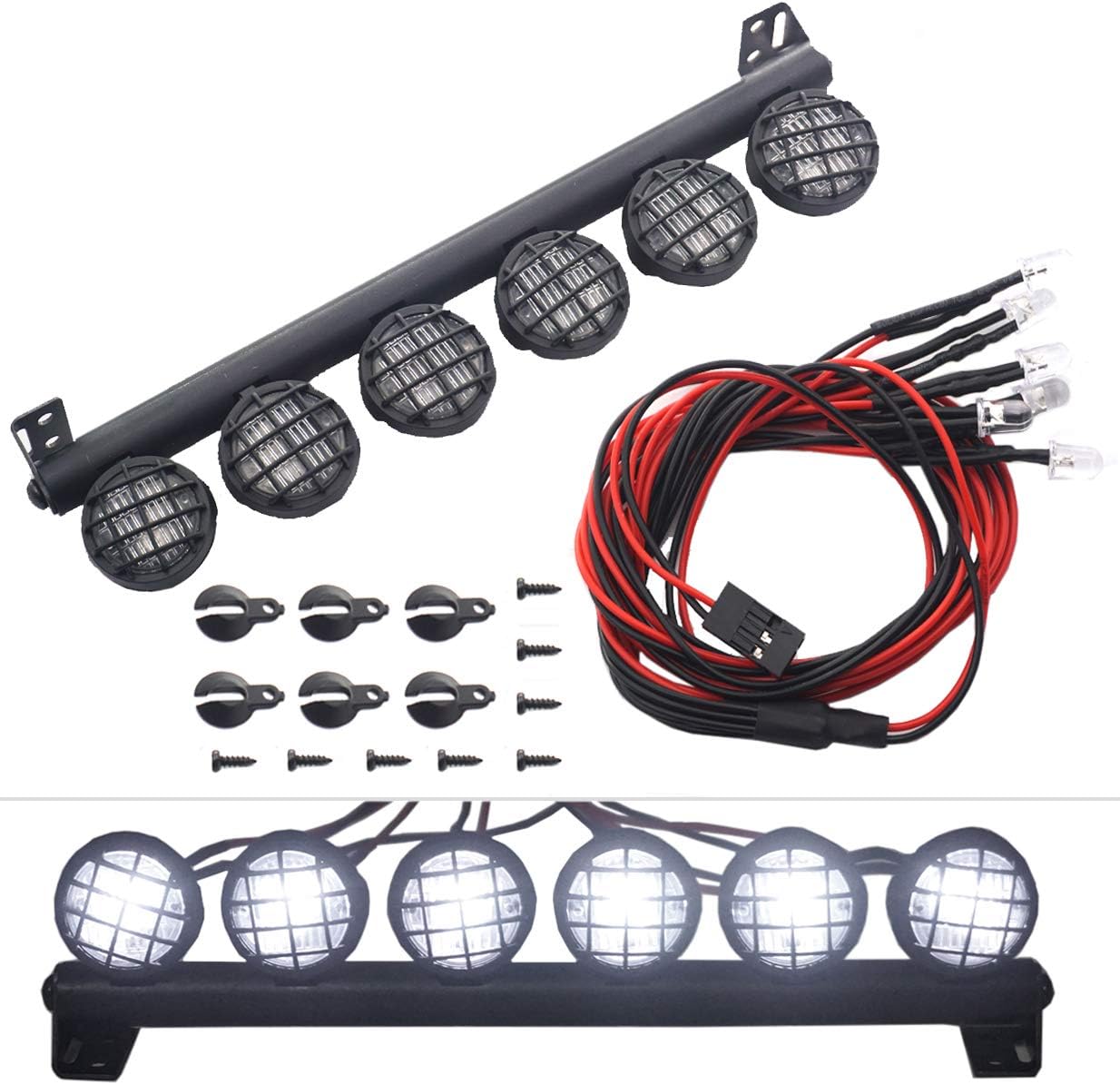 Amazon.com: RC-Hub Roof Lamp COB LED Light Bar Spotlight Headlight for ...