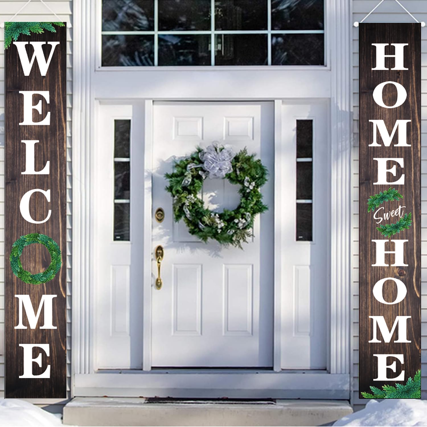 Amazon.com: LOONELO Welcome Home Porch Banner Decorations with 70.8"X11 ...