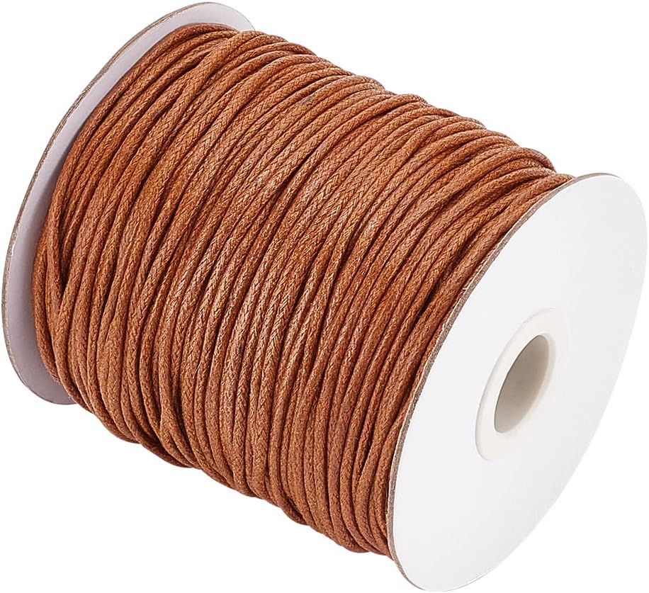 Amazon.com: PH PandaHall 100 Yards 1mm Burlywood Waxed Cotton Cord with ...