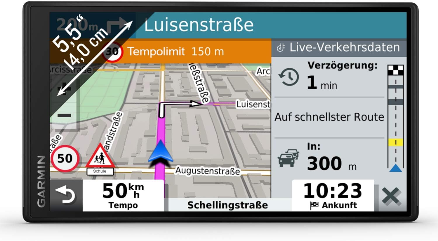 Garmin DriveSmart 65 MT-D EU Navi - extragroßes Touch-Display, 3D ...