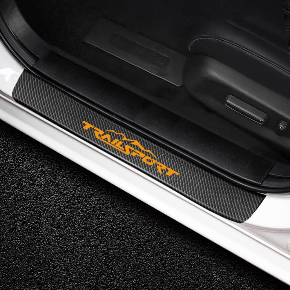 Amazon.com: 4 Pcs Trail Sport Car Door Sill Protector Front/Rear Door ...