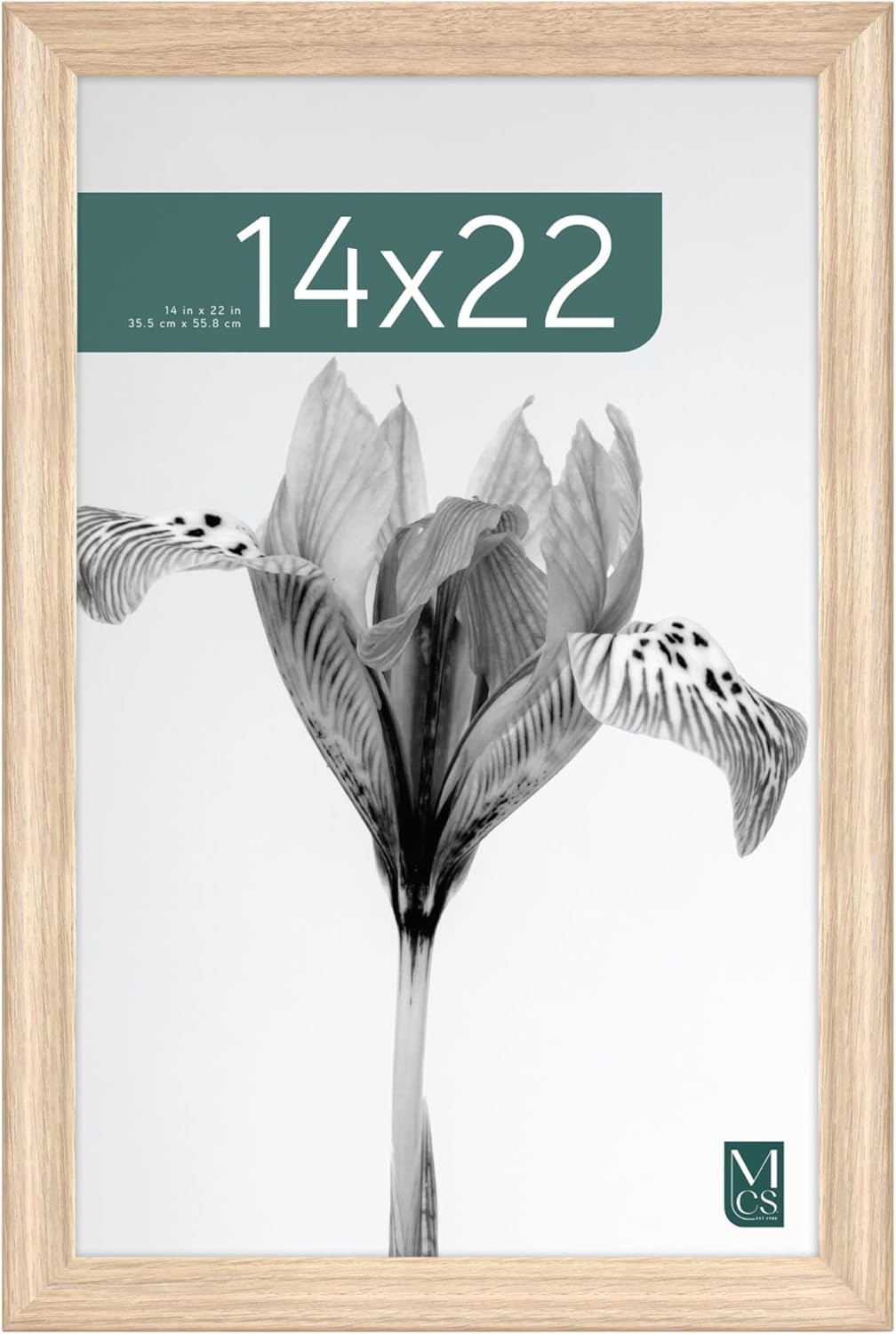 Amazon.com - MCS Studio Gallery Classic 14x22 Poster Frame Natural ...