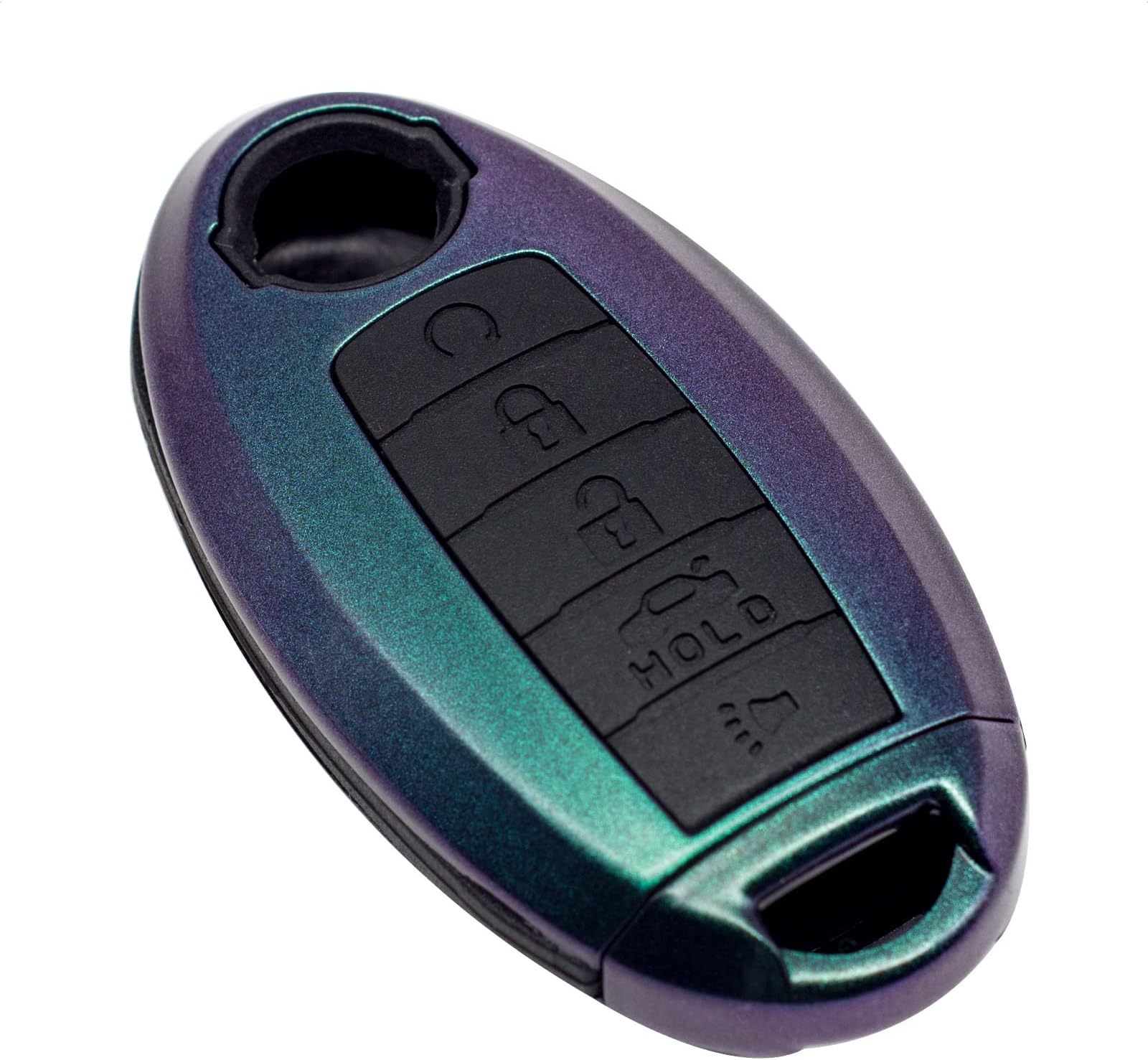 Amazon.com: Tukellen Compatible with Nissan Key Fob Cover Handmade ...