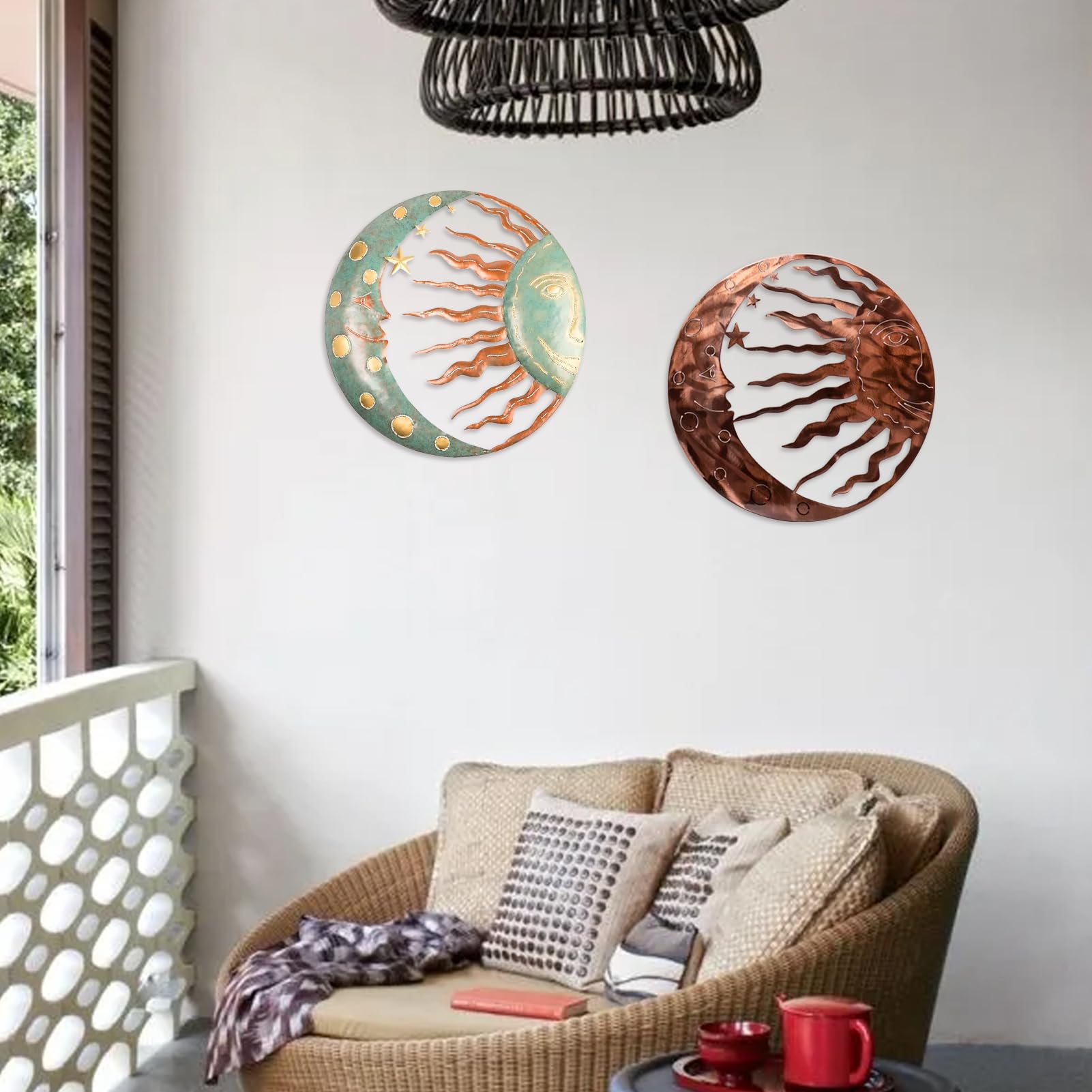 Decoración De Pared Con Cara De Sol Al Aire Libre