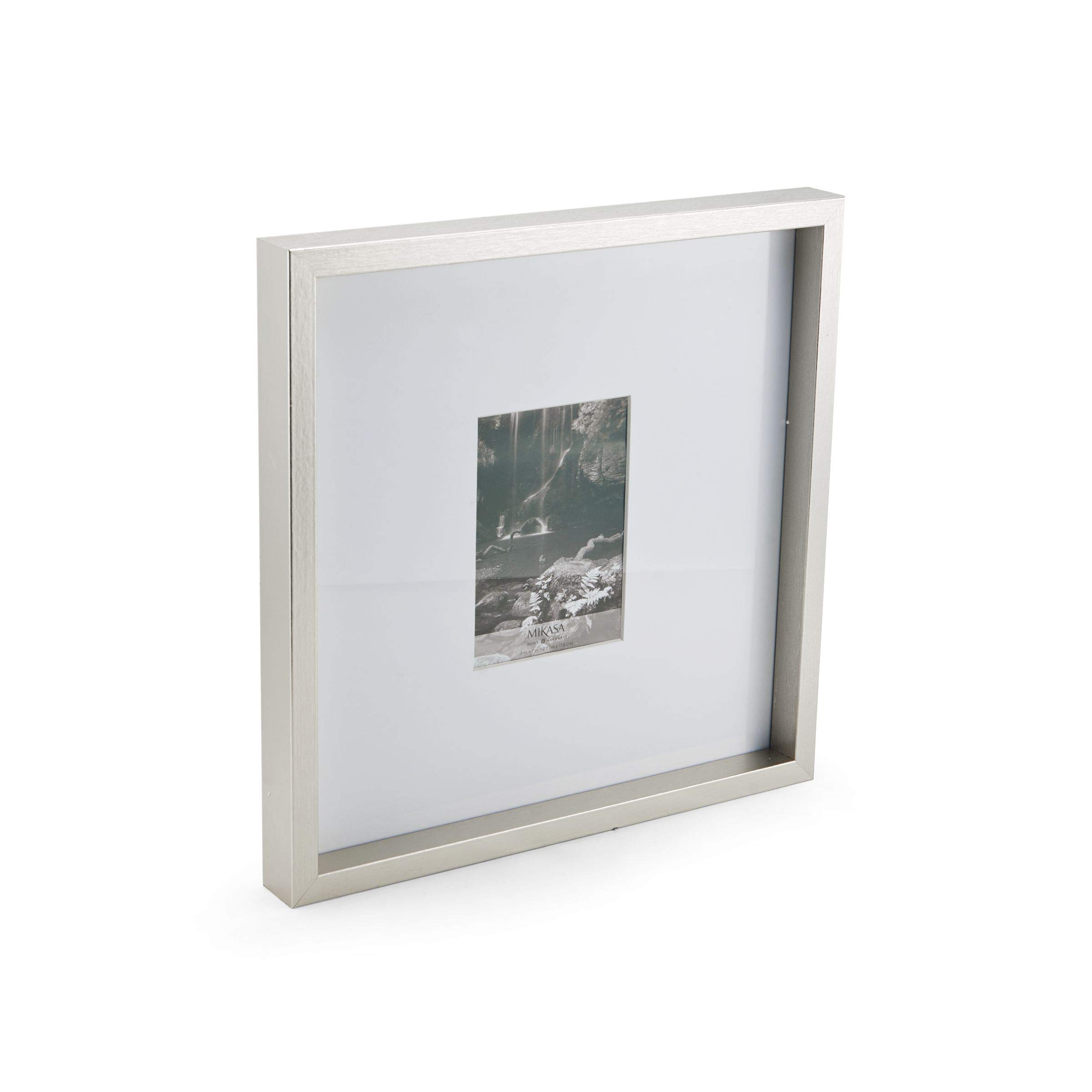 Snapklik.com : Silver Gallery Frame-16 X 16 Matted To 5 X 7