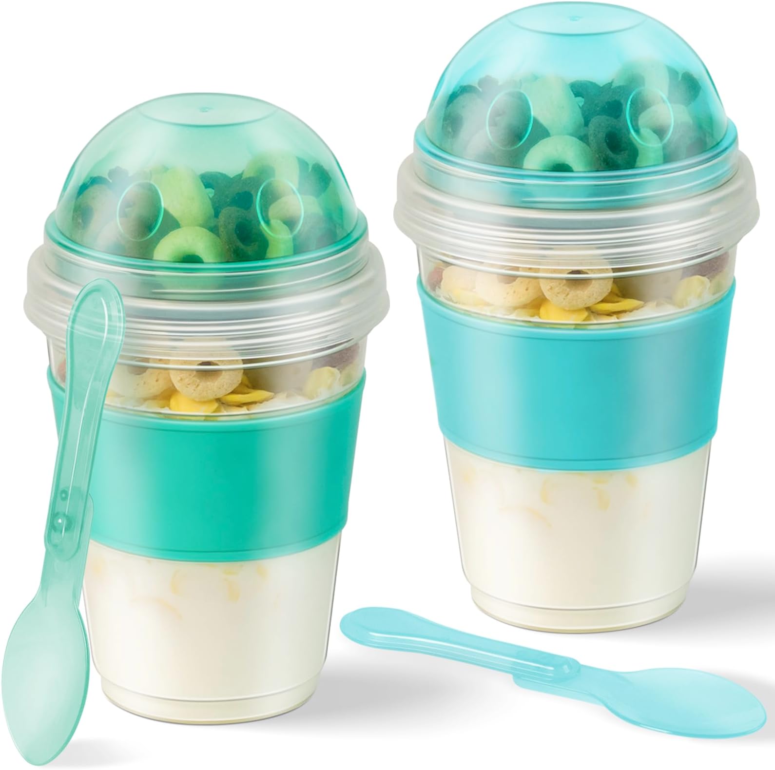 Amazon.com: Vtopmart 4 Pack 27oz Yogurt Parfait Cups with Lids and ...