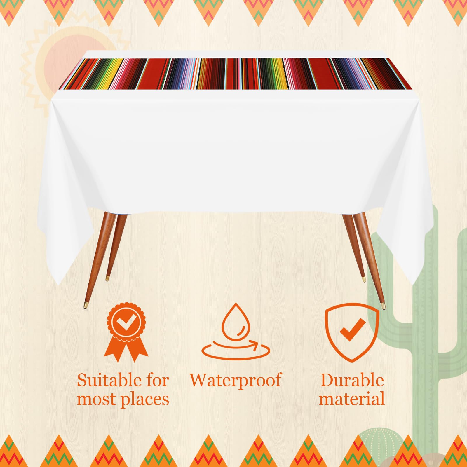 Snapklik.com : Preboun Mexican Plastic Tablecloth And Mexican Papel ...