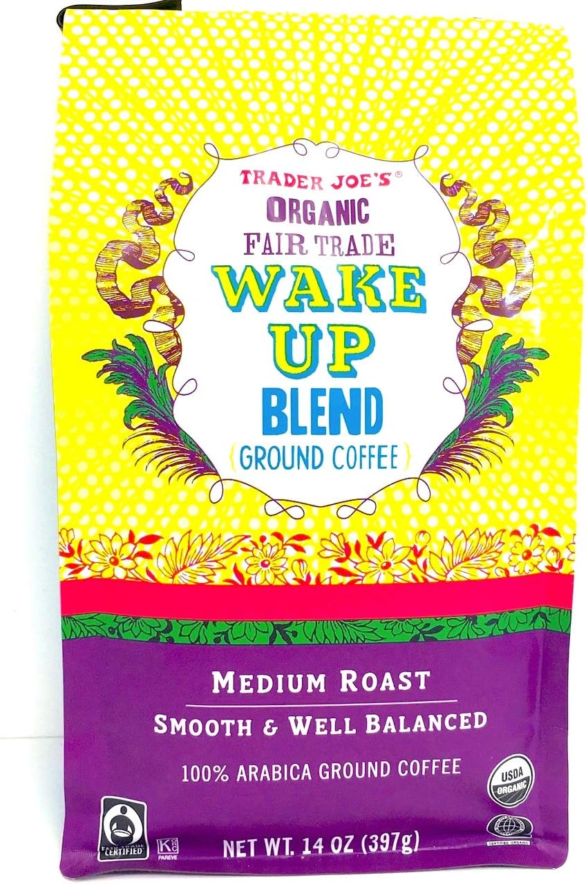 Amazon.com : Trader Joe's Organic Fair Trade Wake Up Blend Coffee 28 oz : Grocery & Gourmet Food