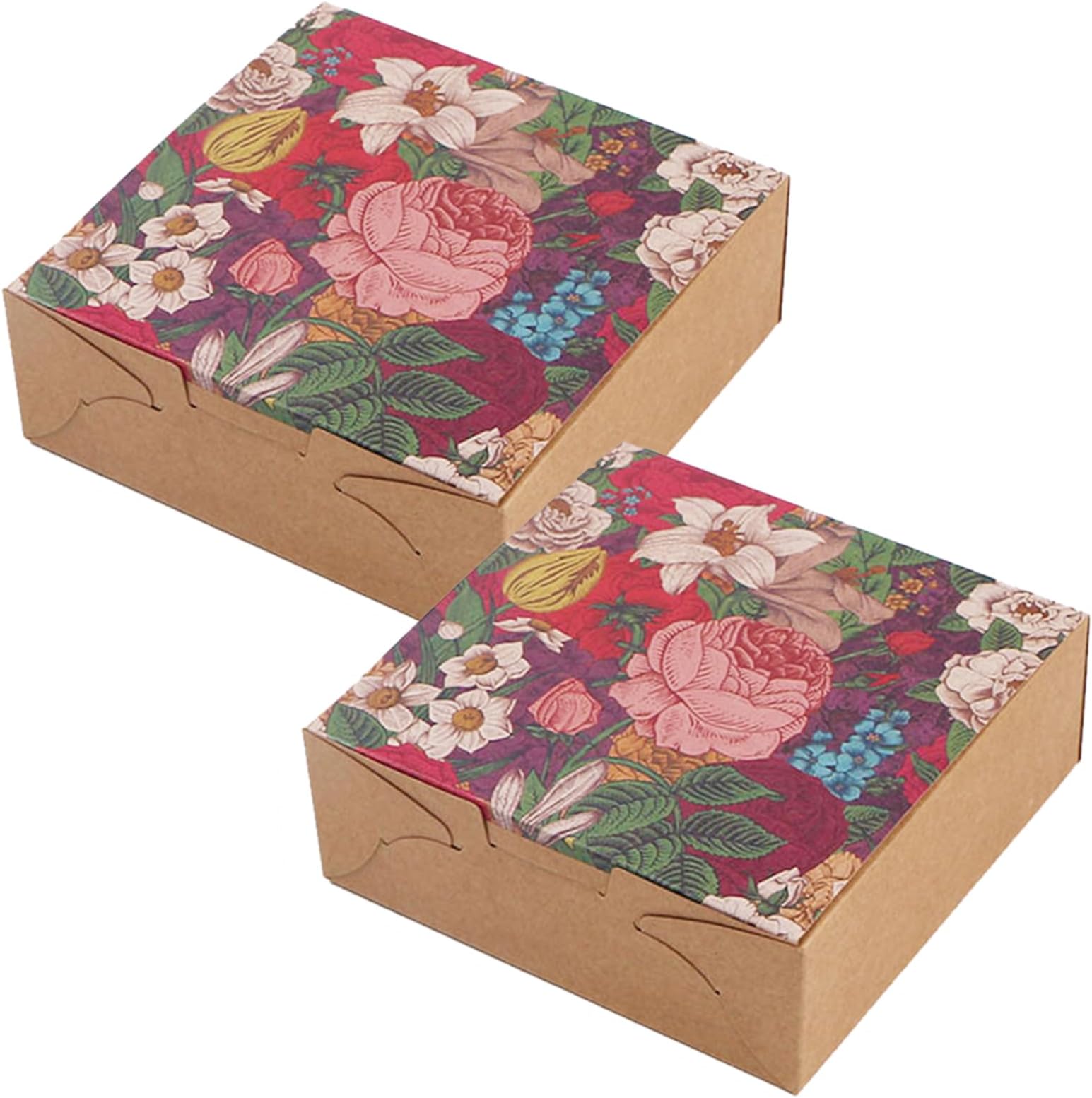 Allbusky 20PCS Paper Treat Gift Box, Pastry Cookie Biscuit Cake Box ...